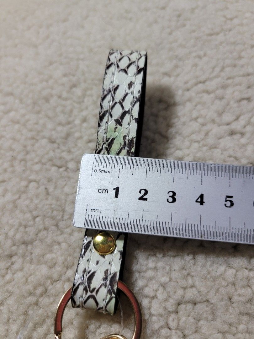100% Snake Skin Key Chain, Luxury, Accessories on Carousell