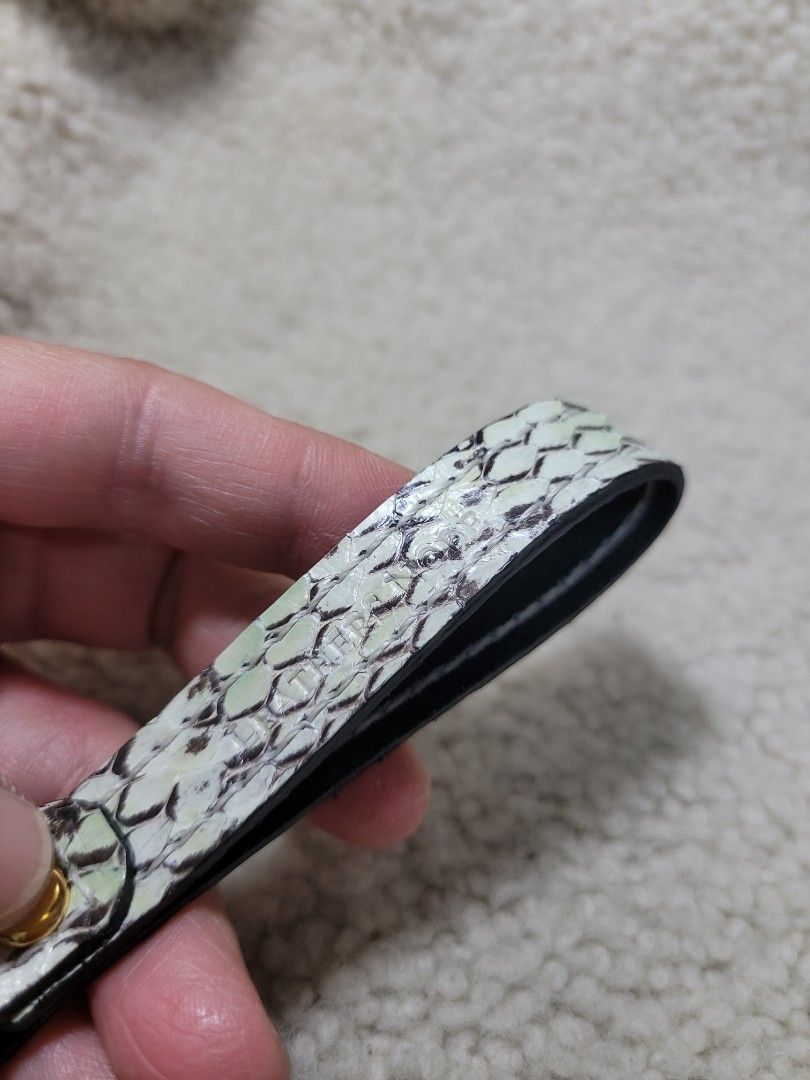 100% Snake Skin Key Chain, Luxury, Accessories on Carousell