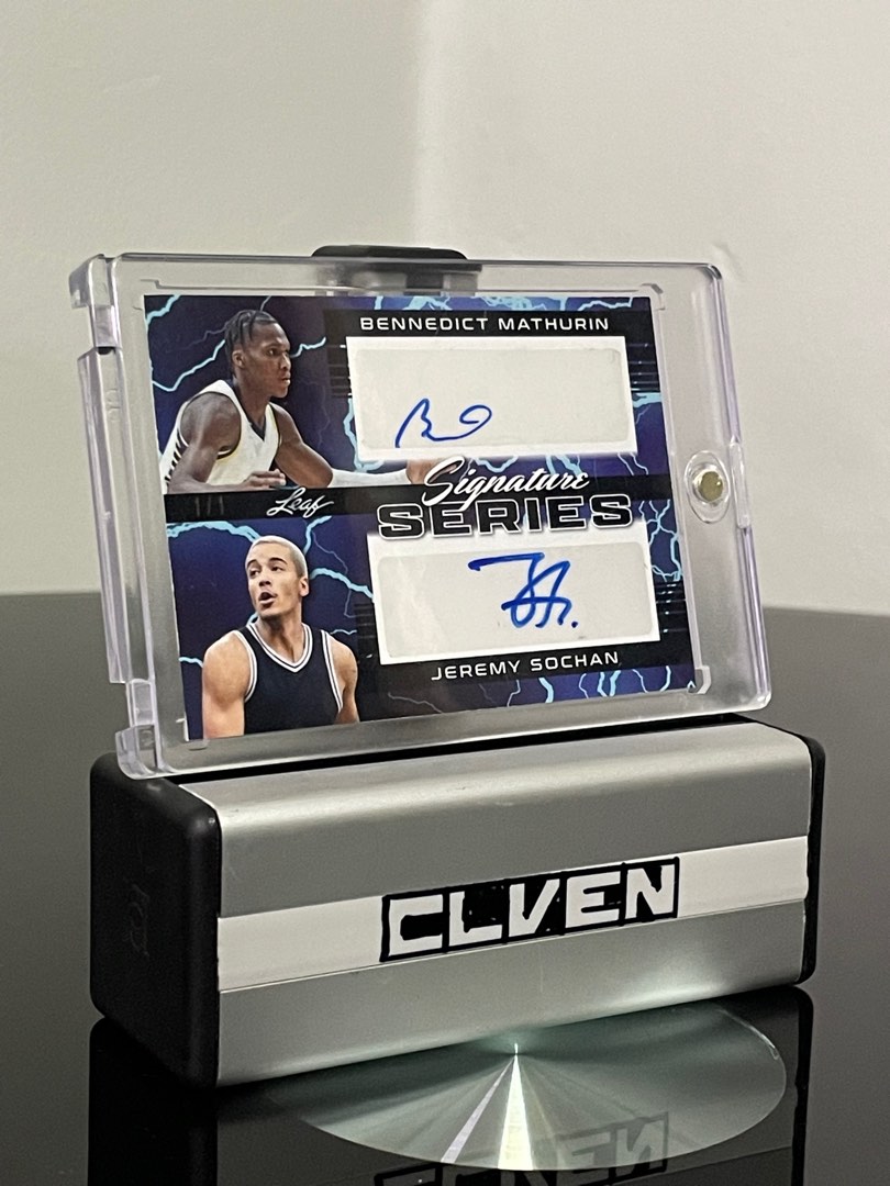 2023 Leaf - Ben edict Mathurin / Jeremy Sochan Rookie Auto Card No.DA-5 ...