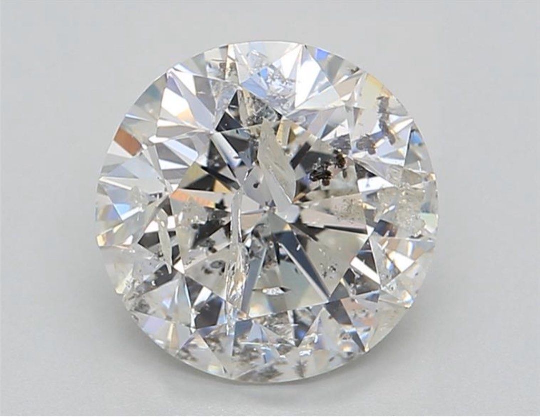 Round Diamond GIA2.17ct J I2 GD GD VG , Women's Fashion, Jewelry ...