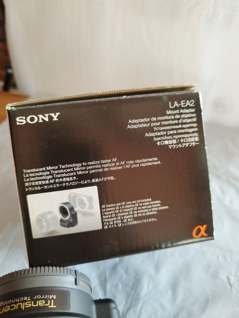 Sony LA-EA2 - A to E Mount Converter, Photography, Lens & Kits on Carousell