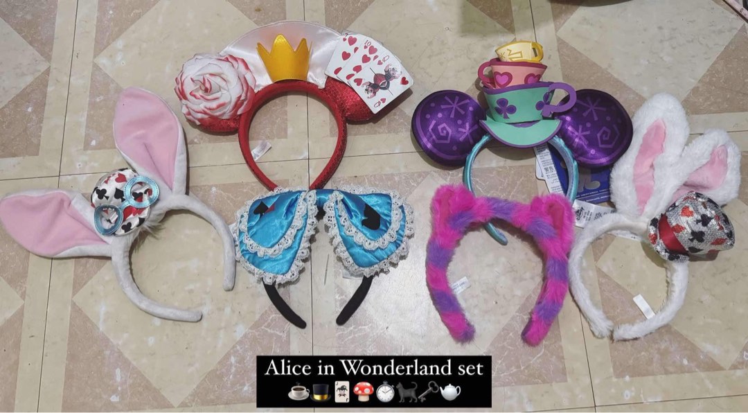 Alice in wonderland disney headbands AUTHENTIC, Hobbies & Toys ...