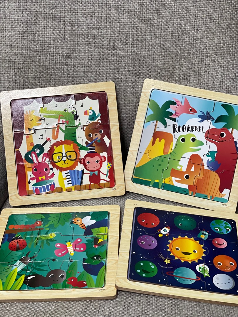 Anko wooden jigsaw puzzle, Hobbies & Toys, Toys & Games on Carousell