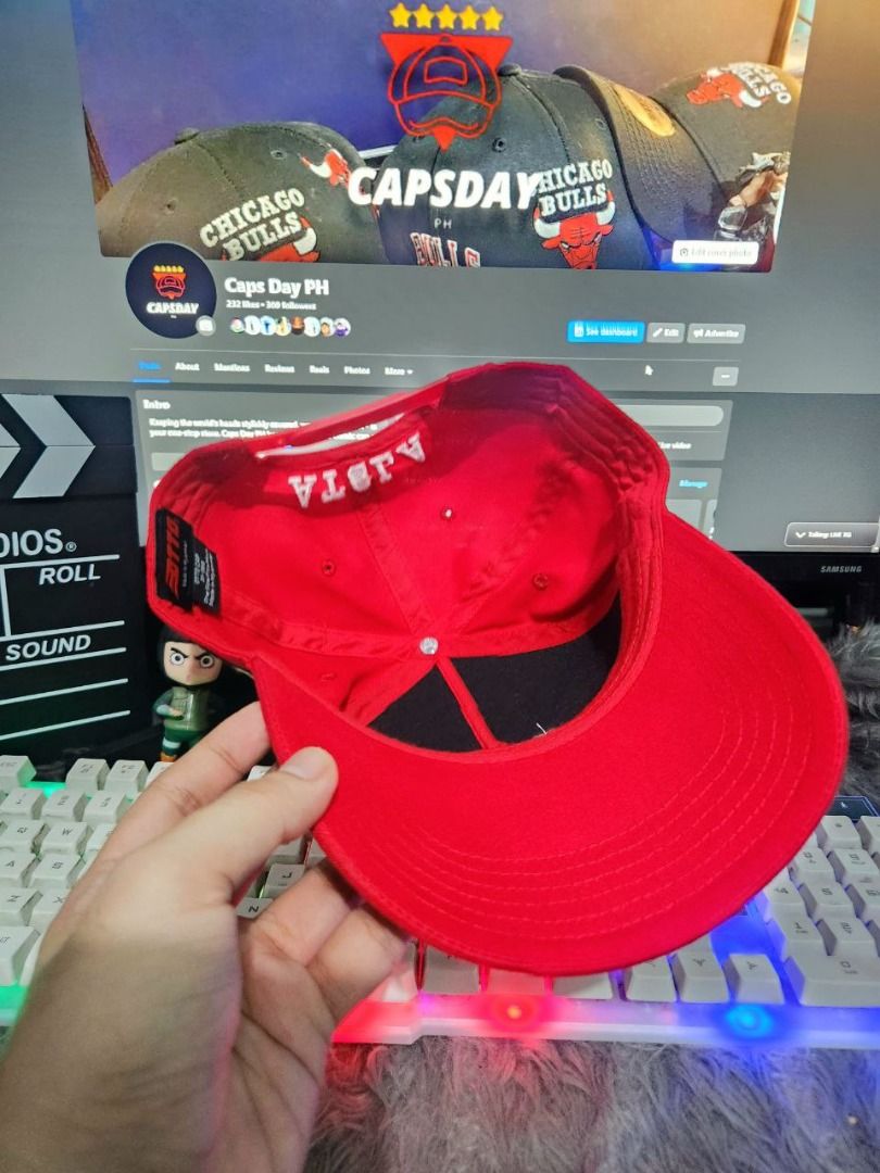 Atgla Upside Down Inverted Los Angeles Dodgers Red A-Frame Snapback Cap ...