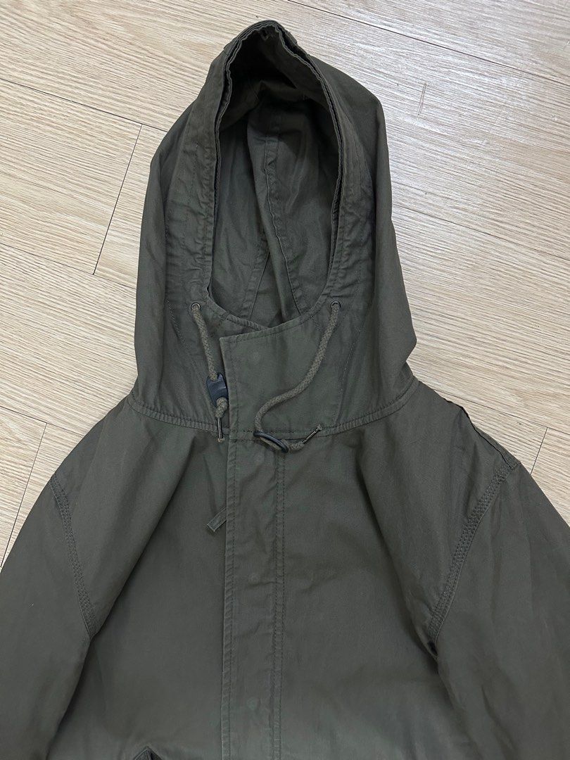 Back Number Military Half Coat Parka For Winter, Men's Fashion, Coats ...