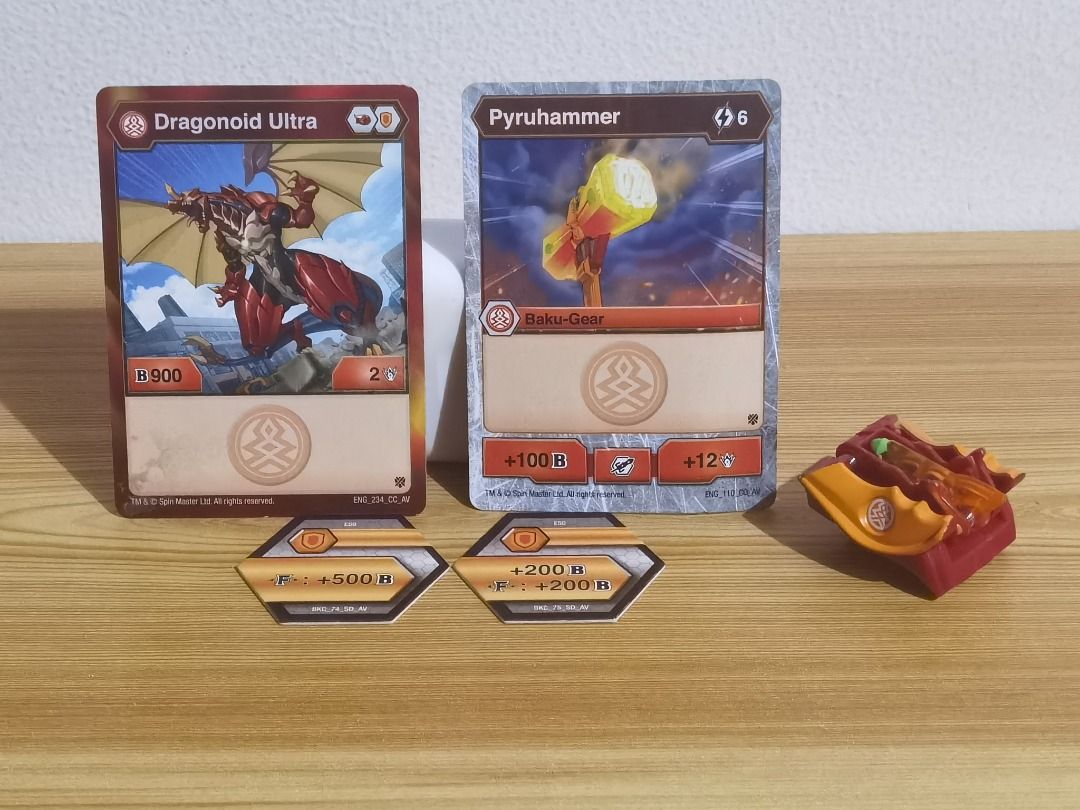 Bakugan * Magma Blaster Baku-Gear + BakuCores and Cards, Hobbies & Toys ...