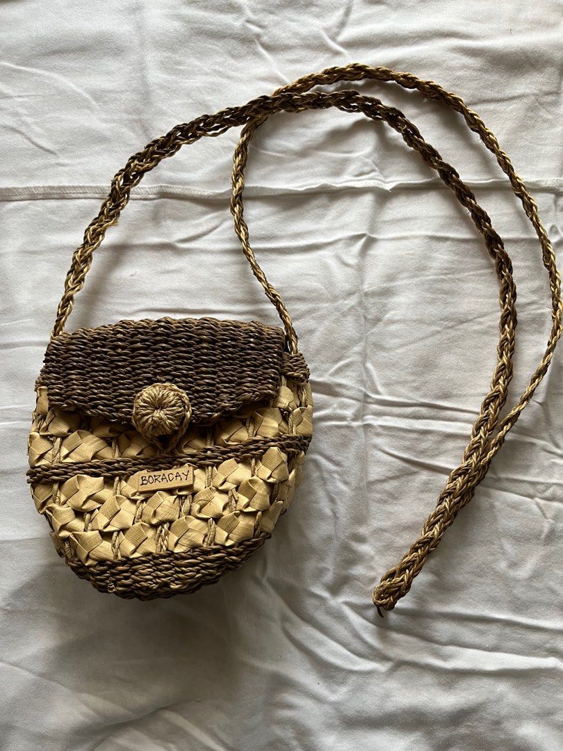Boracay Rattan Bag, Women's Fashion, Bags & Wallets, Beach Bags on ...
