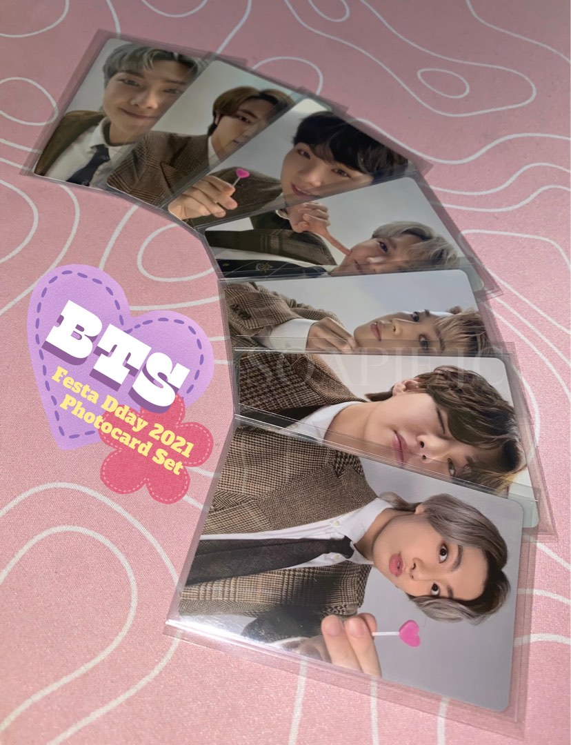 BTS Festa D-day Calendar Photocard Set (OT7), Hobbies & Toys ...