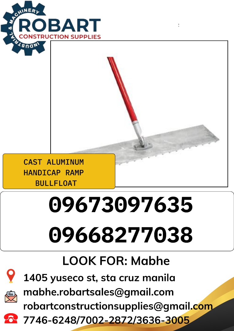 CAST ALUMINUM HANDICAP RAMP BULLFLOAT, Commercial & Industrial ...
