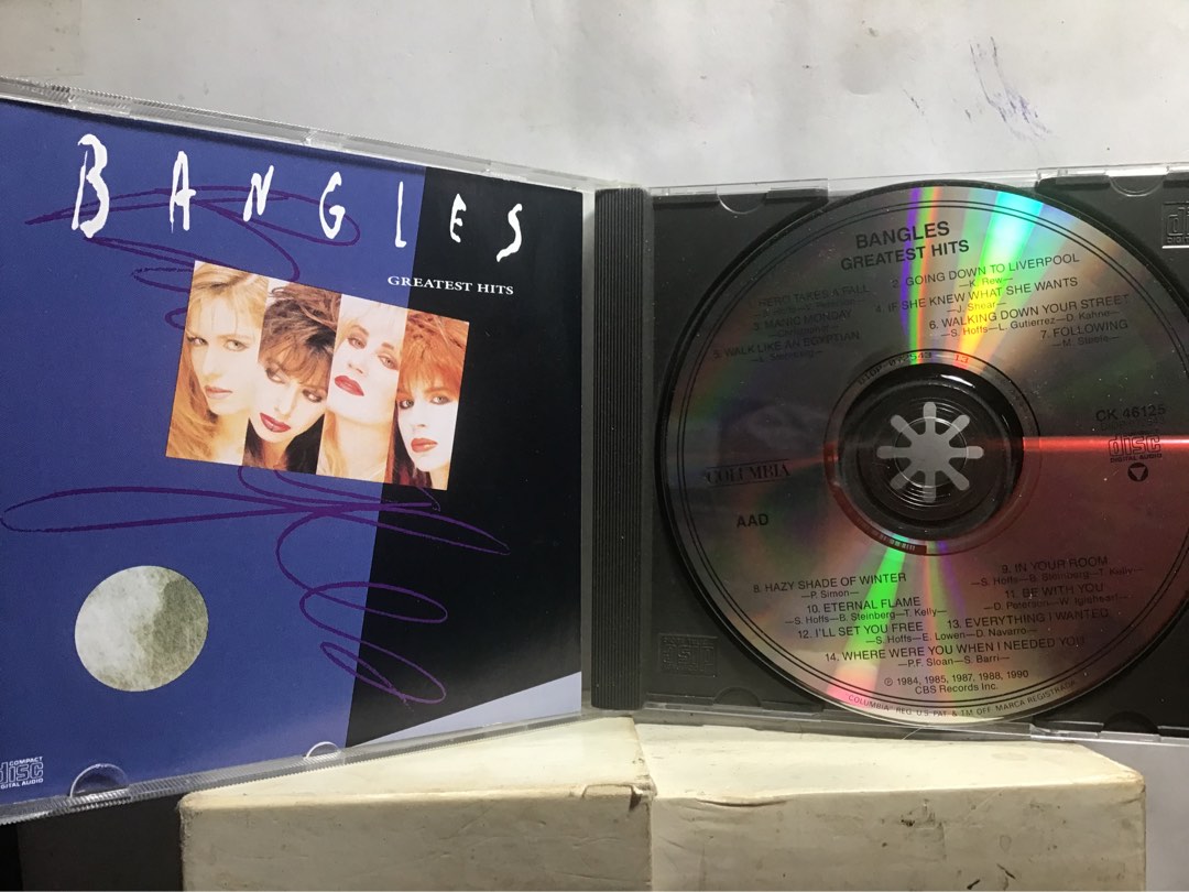 CD Bangles - Greatest Hits OOP ORIGINAL USA PRESS Anubis 80s 90s Pop ...