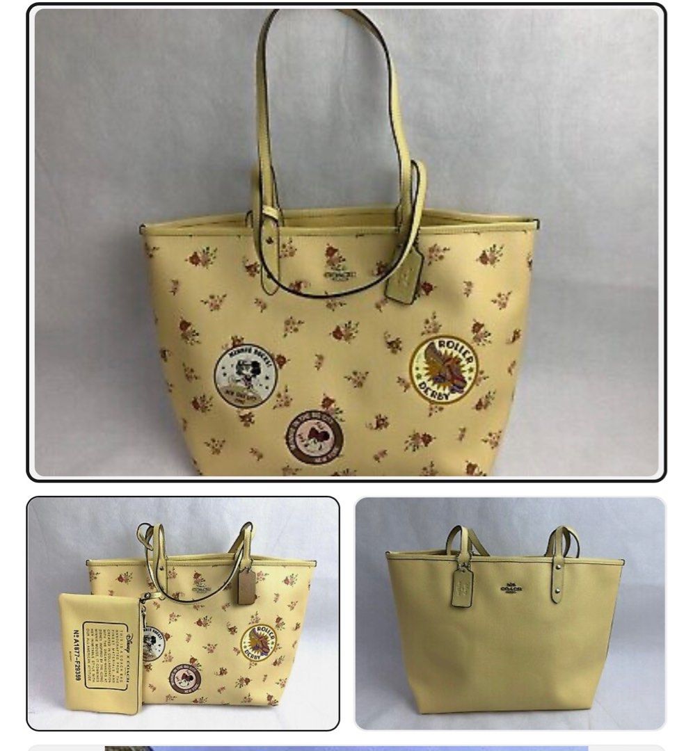 Coach Reversible Disney Collab Tote Bag, Women's Fashion, Bags ...