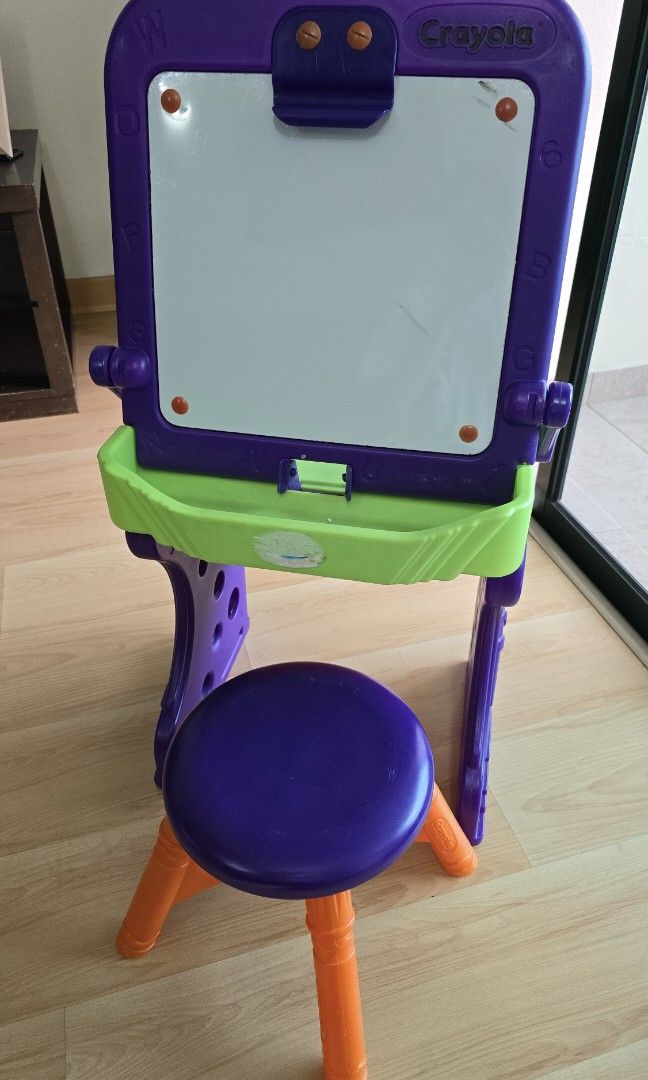 crayola art desk kids children playtime study gift boy girl table chair ...