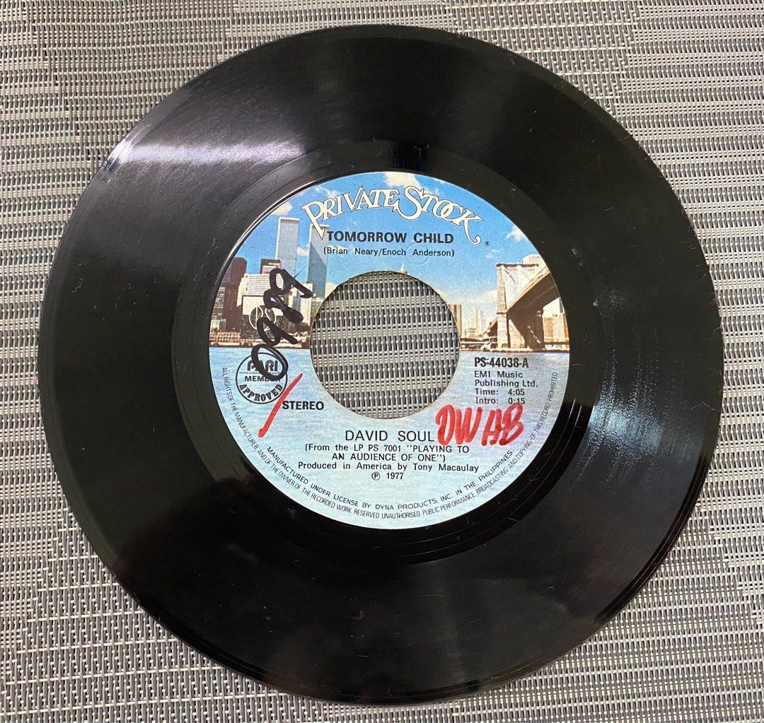 DAVID SOUL - Tomorrow Child / I Wish I Was … - Philippines Original ...