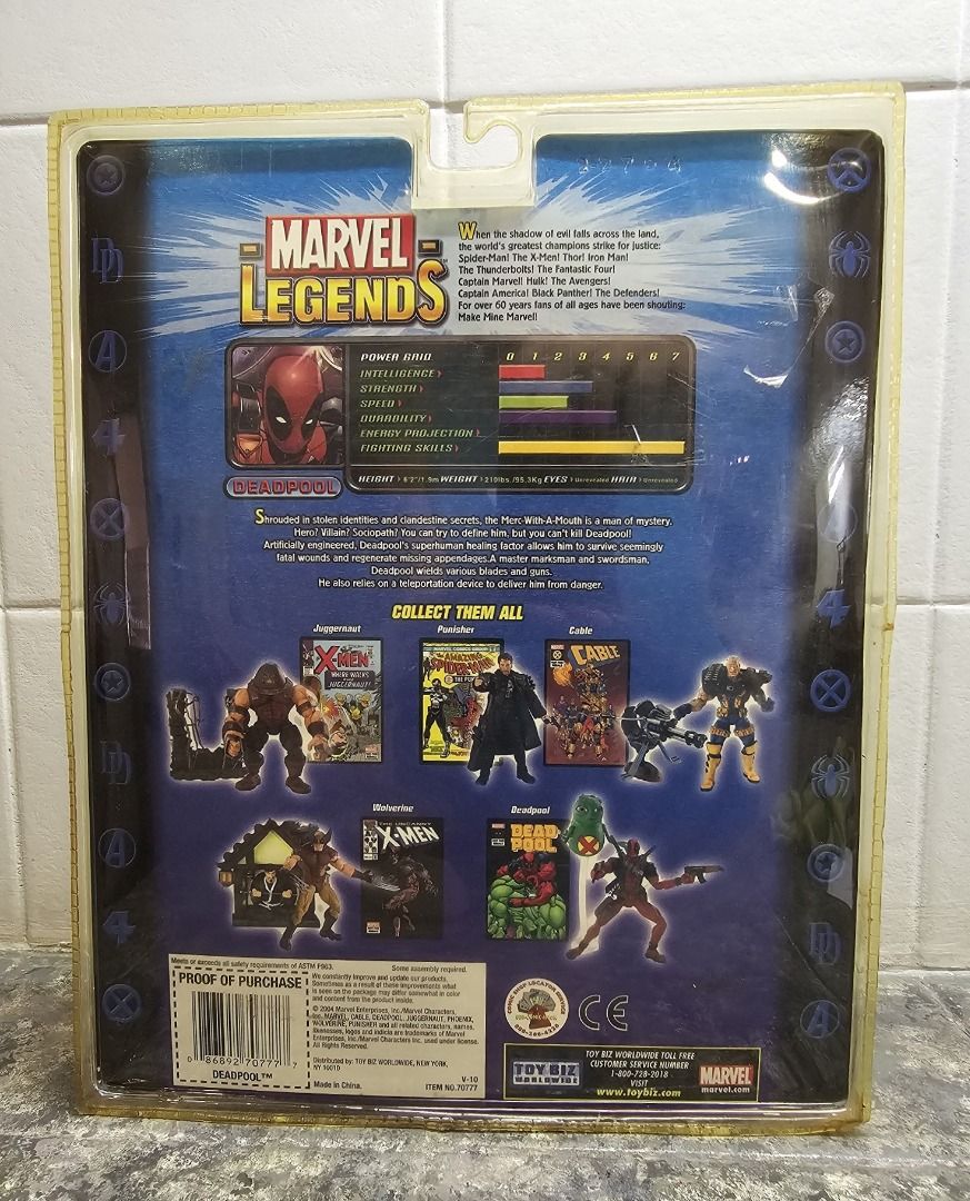 (4-Comics) DEADPOOL WITH DOOP - 2004 Toybiz Marvel Legends Series 6 ...