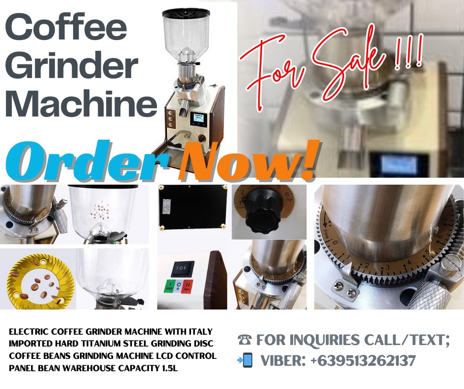Electric Coffee Grinder Machine with Italy Imported Hard Titanium Steel ...