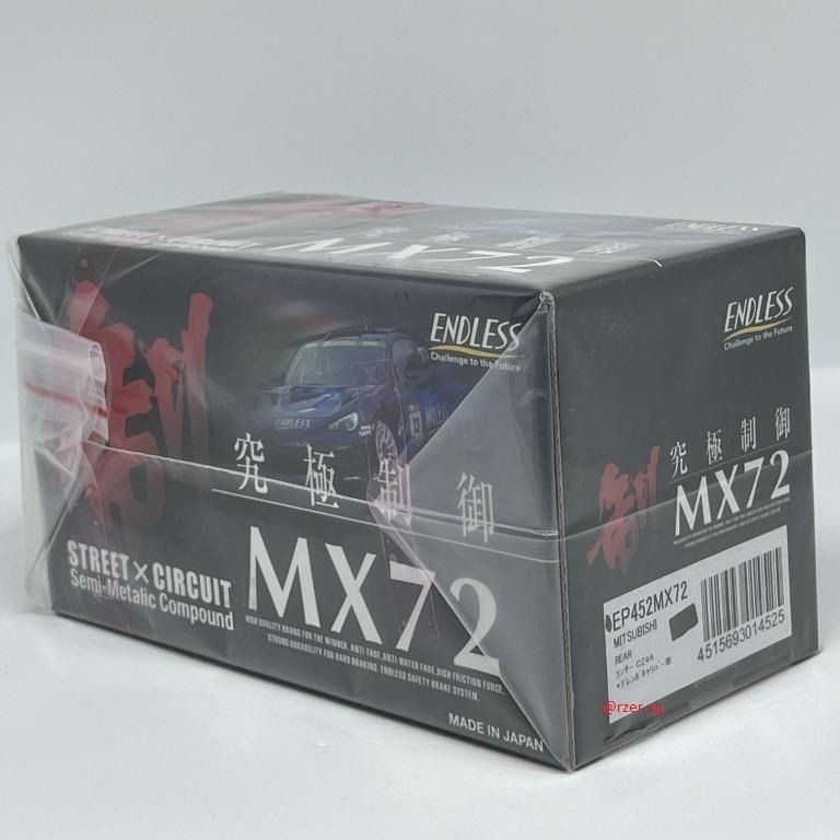 Endless Brake Pad MX72 Japanese Models CT9A CZ4A FD2R FK8 AP1 AP2 FC1 DC5 GT86 ZC31S ZC32S ZC33S ...