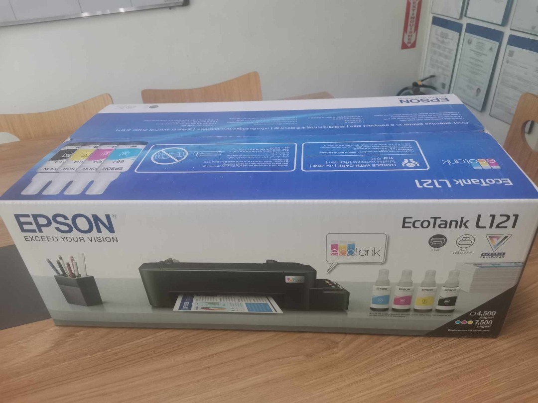 Epson EcoTank L121 A4 Ink Tank Printer, Computers & Tech, Printers ...