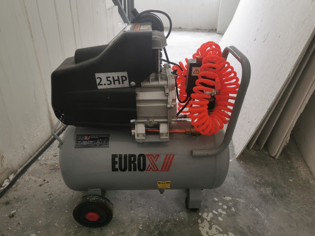 EUROx 2.5HP PORTABLE AIR COMPRESSOR (24 LTR), Everything Else, Others on Carousell
