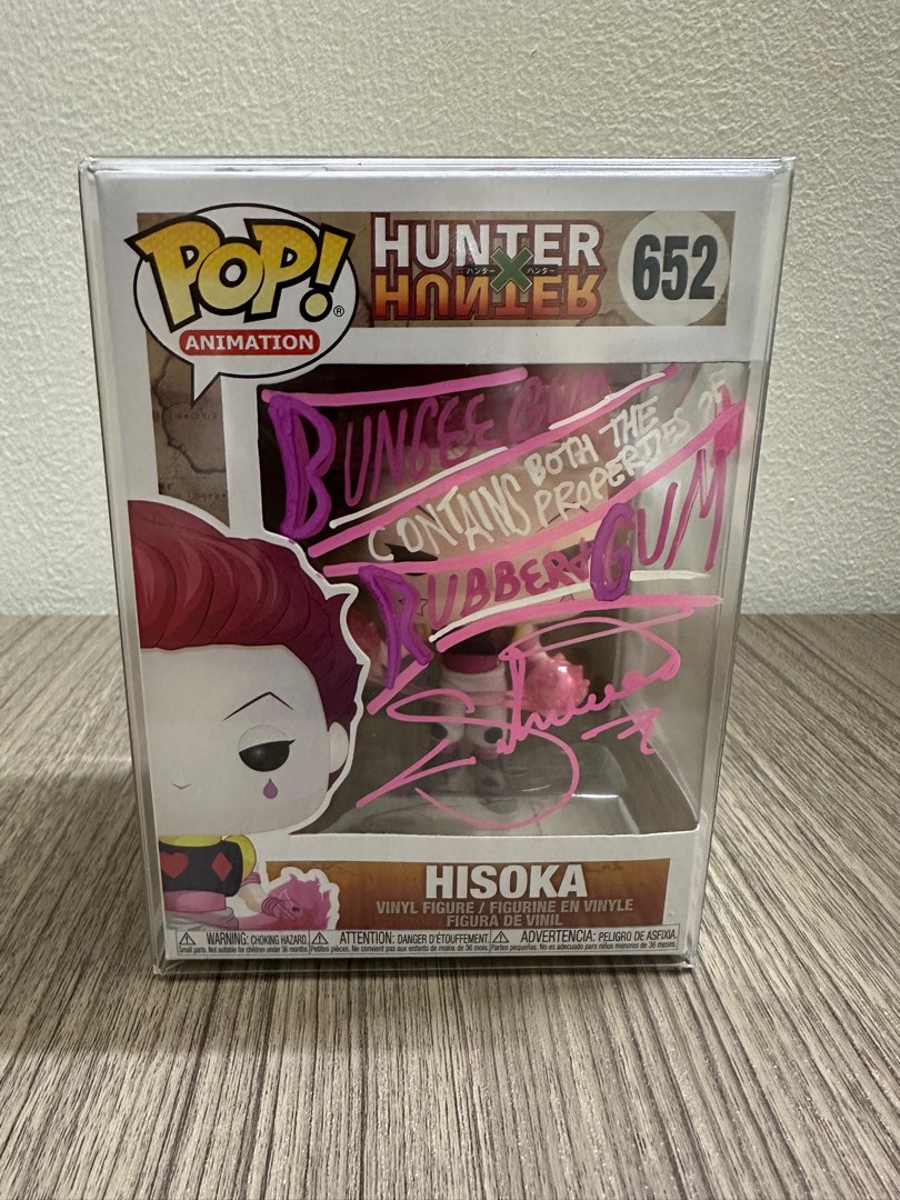 Funko Pop - Autographed Hisoka signed by Keith Silverstein + Beckett ...