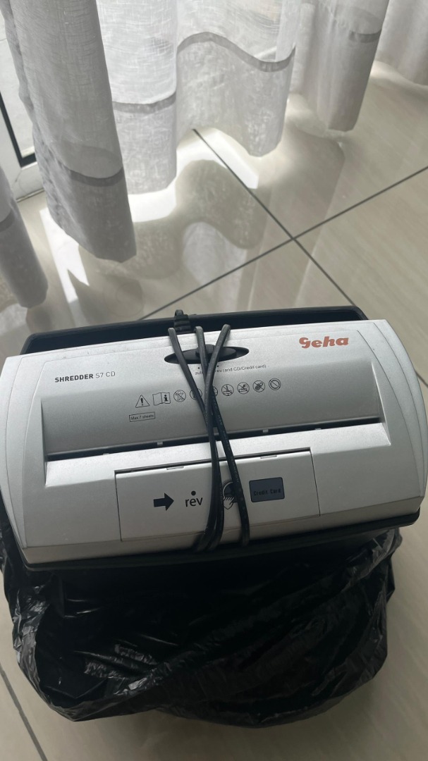 GEHA Home & Office Paper Shredder S7CD, Computers & Tech, Office ...