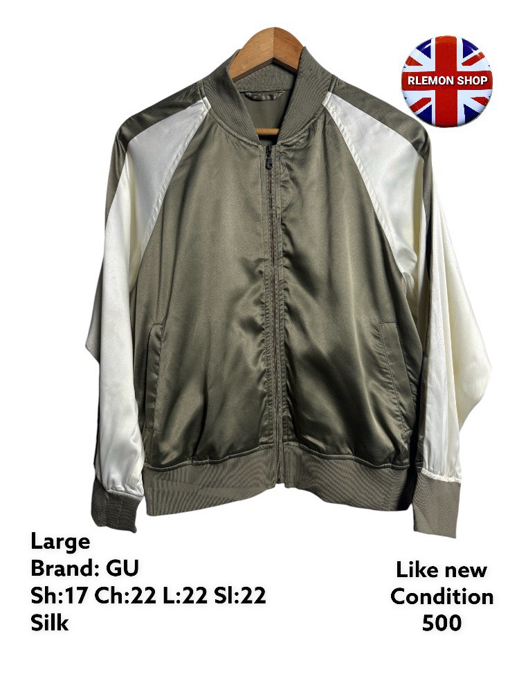 GU Bomber Silk Jacket, Women's Fashion, Coats, Jackets and Outerwear on ...