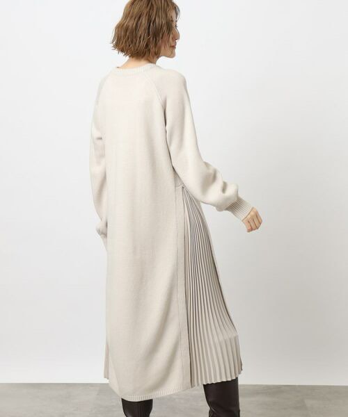 GU mock knitted combi pleated dress in satin, Women's Fashion, Dresses ...