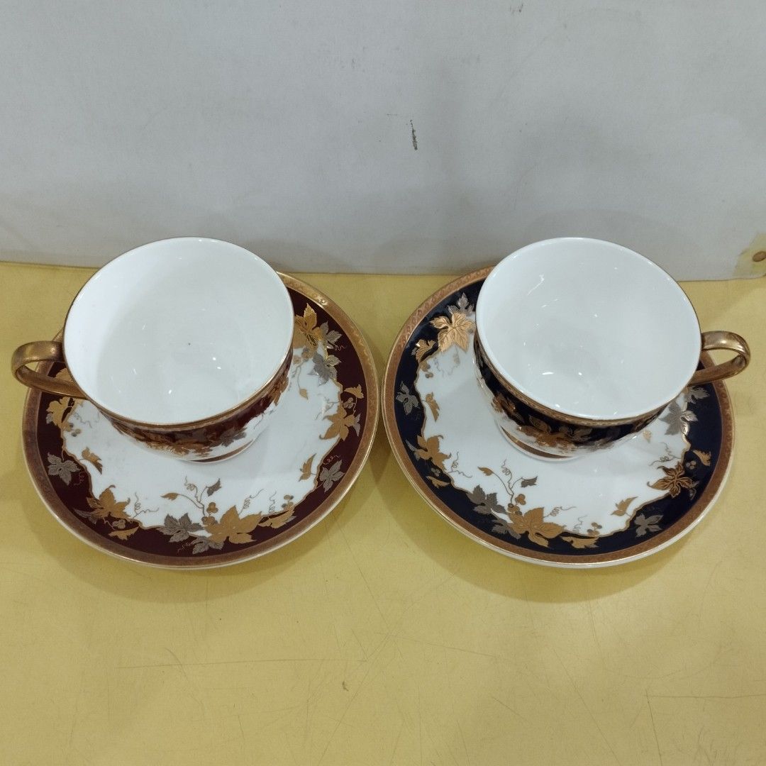 Hankook Fine China Porcelain Luxury Style Teacup & Saucer Set ...