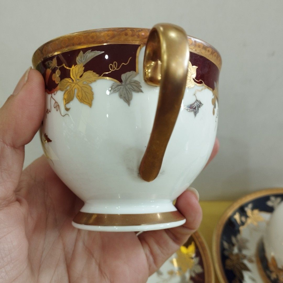 Hankook Fine China Porcelain Luxury Style Teacup & Saucer Set ...