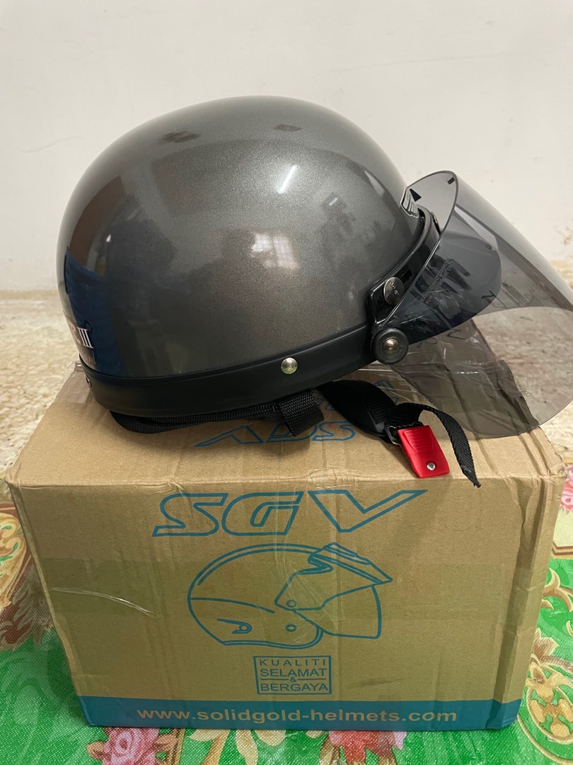 Helmet steng @ kura-kura | half-cut, Motorbikes on Carousell