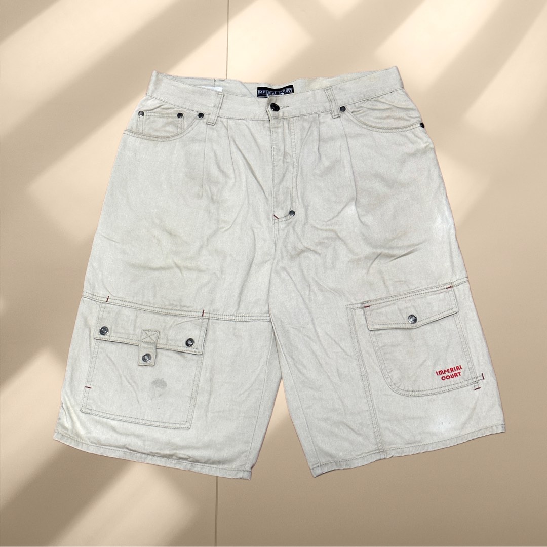 Imperial Court Cream Long Jorts, Men's Fashion, Bottoms, Shorts on ...