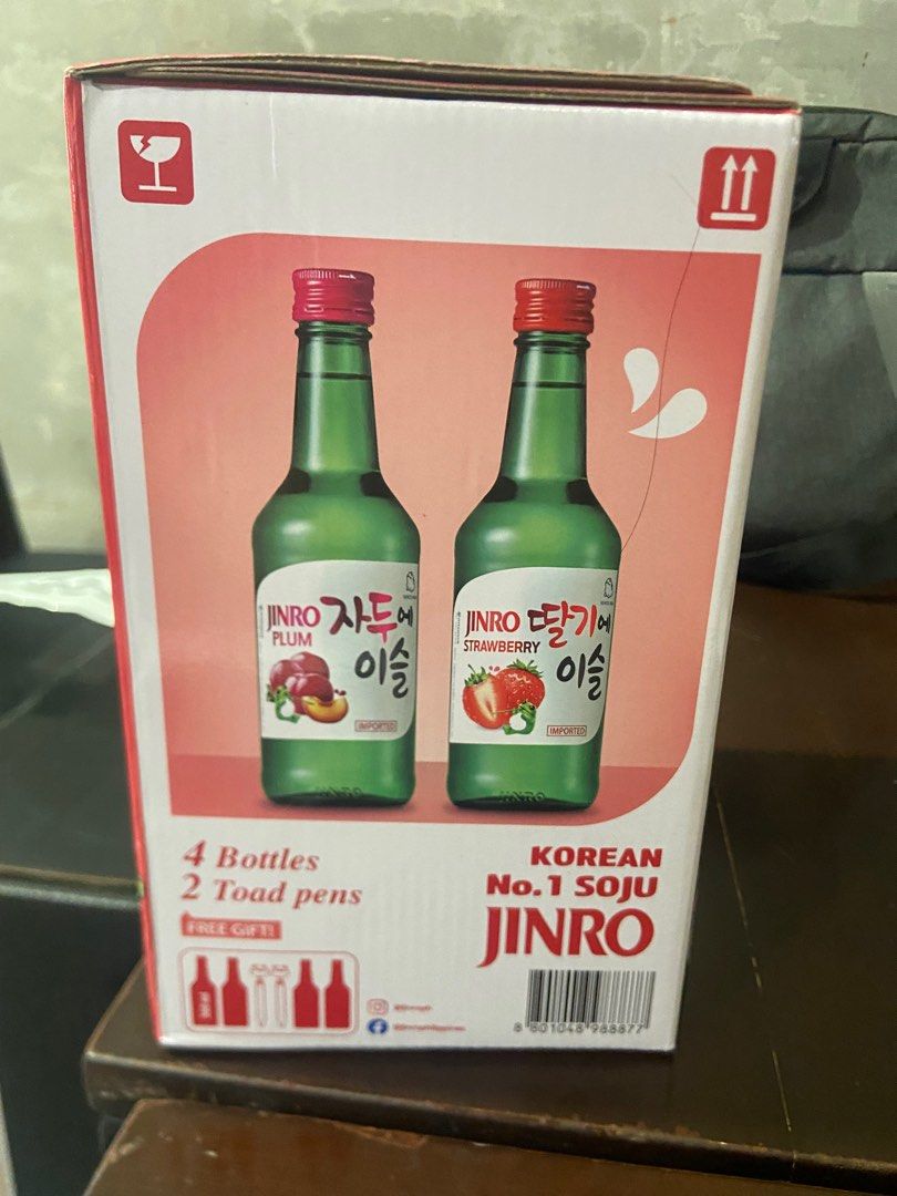 Jinro Soju Plum and Strawberry, Food & Drinks, Beverages on Carousell