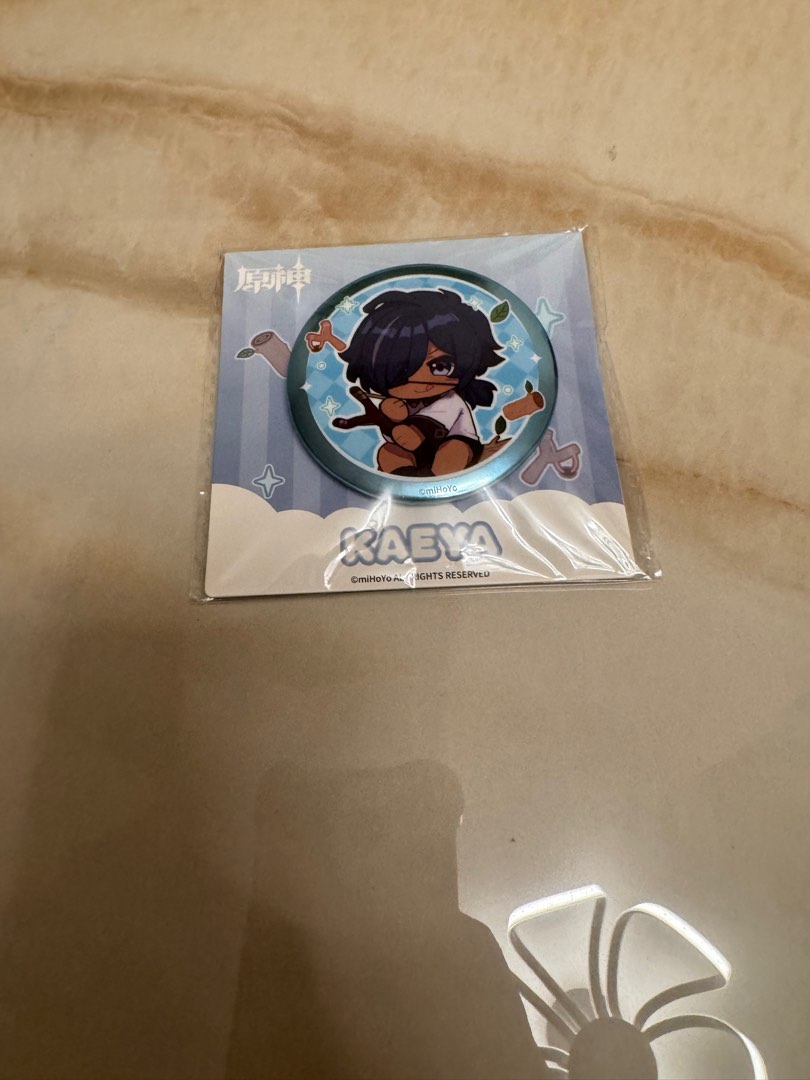 Kaeya badge, Hobbies & Toys, Collectibles & Memorabilia, Fan ...