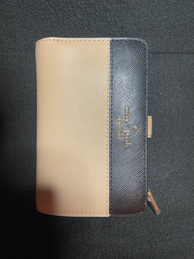 KATE SPADE Madison Colorblock Saffiano Leather Medium Compact Bifold ...
