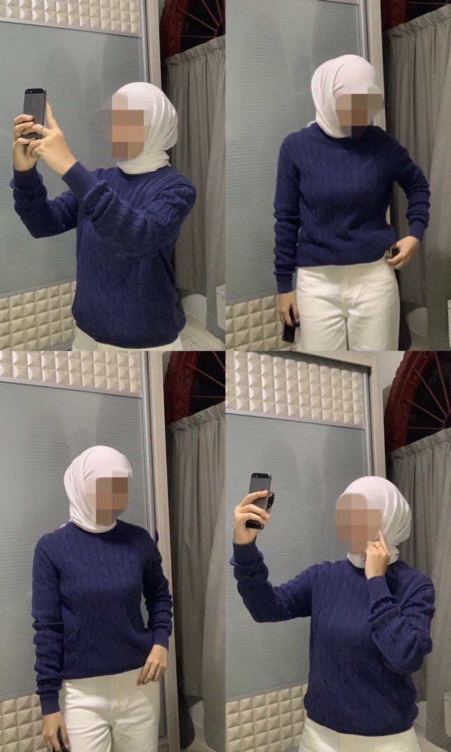 Knitwear tocang timbul (Uniqlo), Women's Fashion, Tops, Blouses on ...