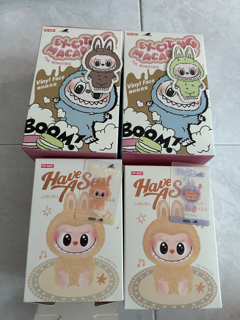 Labubu V1 Toffee, Green Grape V2 Baba, Zizi, Hobbies & Toys, Toys ...