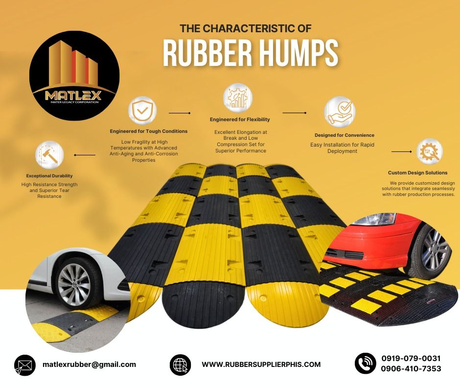 Matlex rubber speed humps, Commercial & Industrial, Construction ...