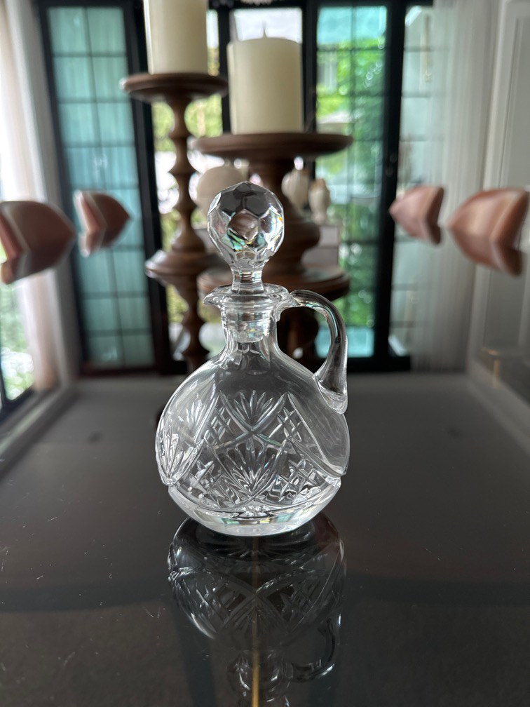 Mini crystal vinegar ; oil bottle; cruet , Hobbies & Toys, Collectibles ...