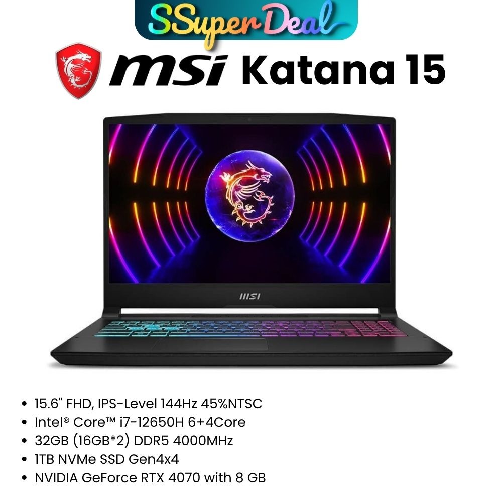 MSI Katana 15 Gaming Laptop, Computers & Tech, Laptops & Notebooks on ...