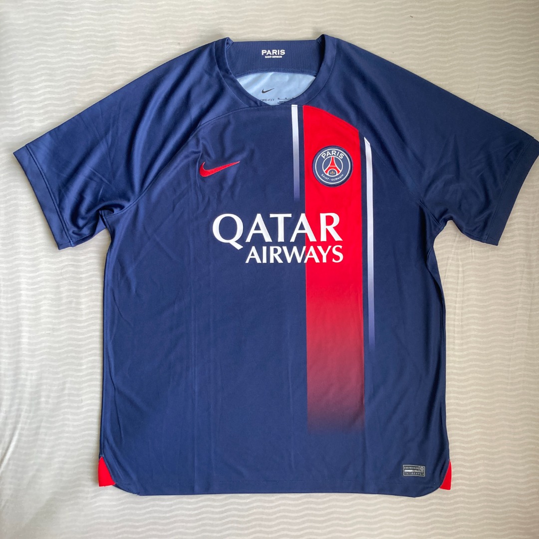 NIKE Paris Saint-Germain PSG 巴黎聖日耳曼 23-24 主場球衣 XL號, 他的時尚, 休閒運動服飾在旋轉拍賣