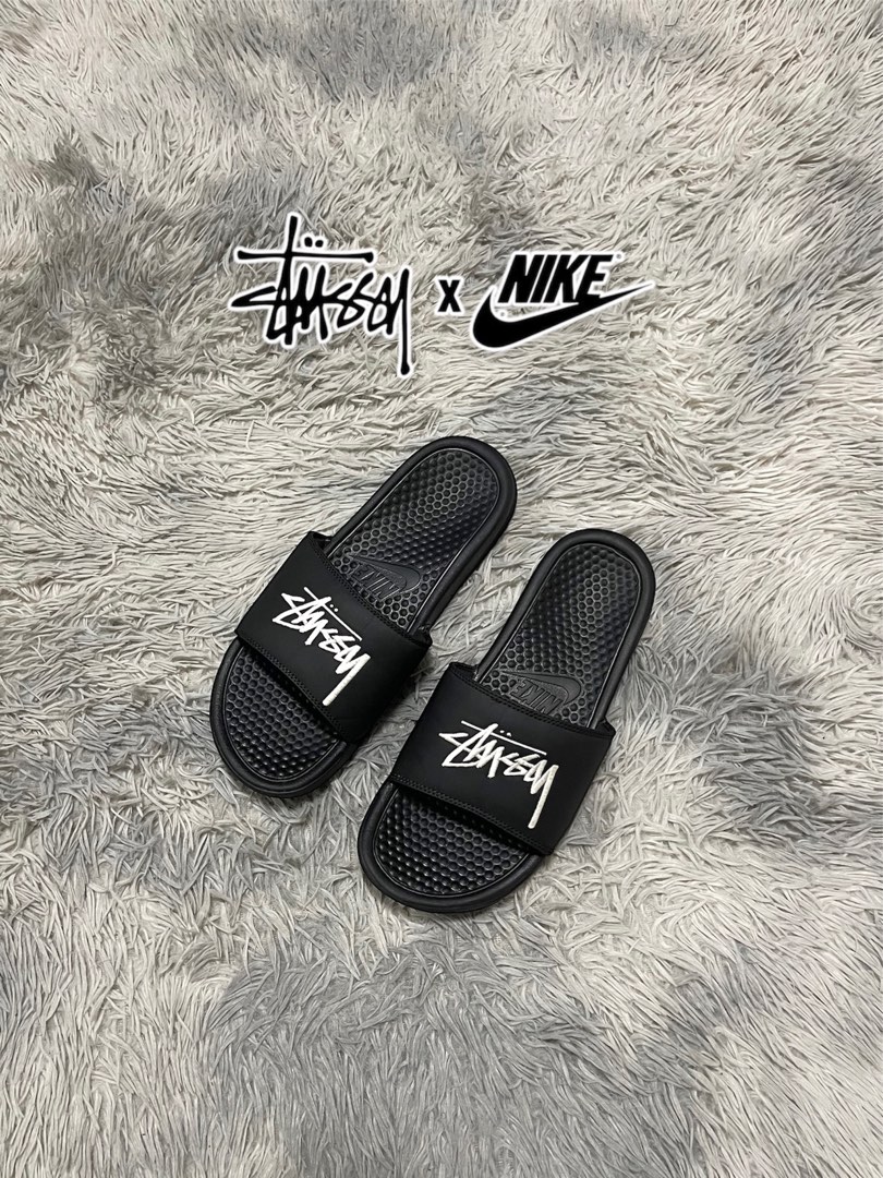 NIKE x STUSSY Slides, Men's Fashion, Footwear, Slippers & Slides on ...