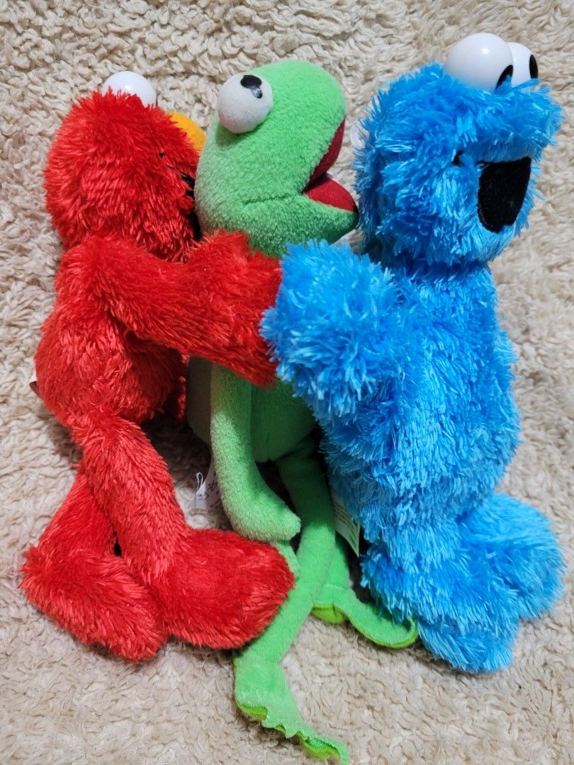 ORIGINAL SESAME STREET BUNDLE SET (Elmo, Kermit the Frog, Cookie ...