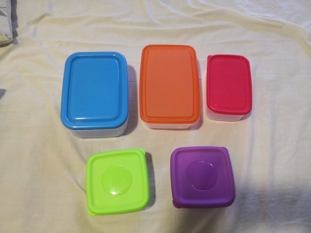 Plastic boxes with cover RM3 for all, Furniture & Home Living ...