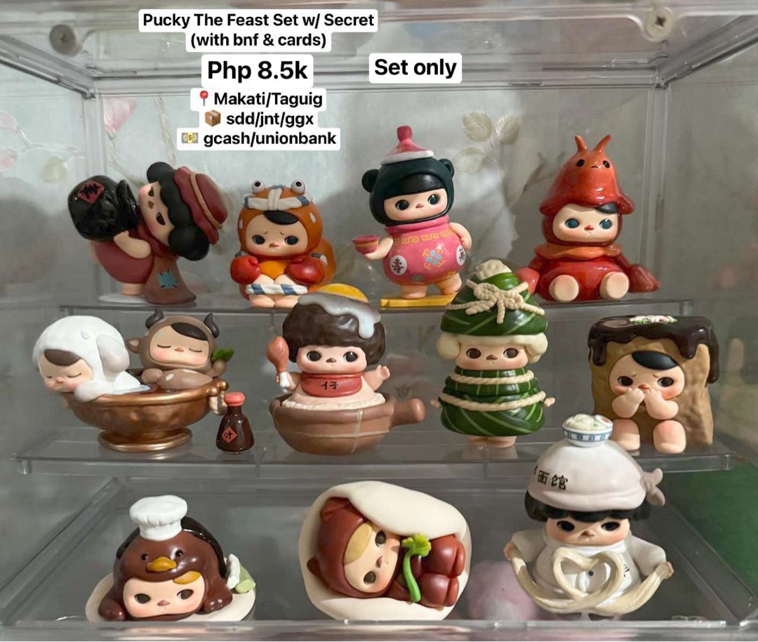Popmart Pucky Feast Series with Secret , Hobbies & Toys, Toys & Games ...