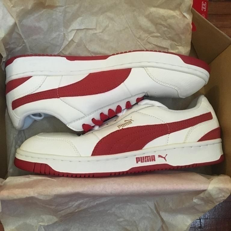 PUMA Majesty (Ralph Sampson) Low White/Red UK10/US11 181056-04 (suede ...