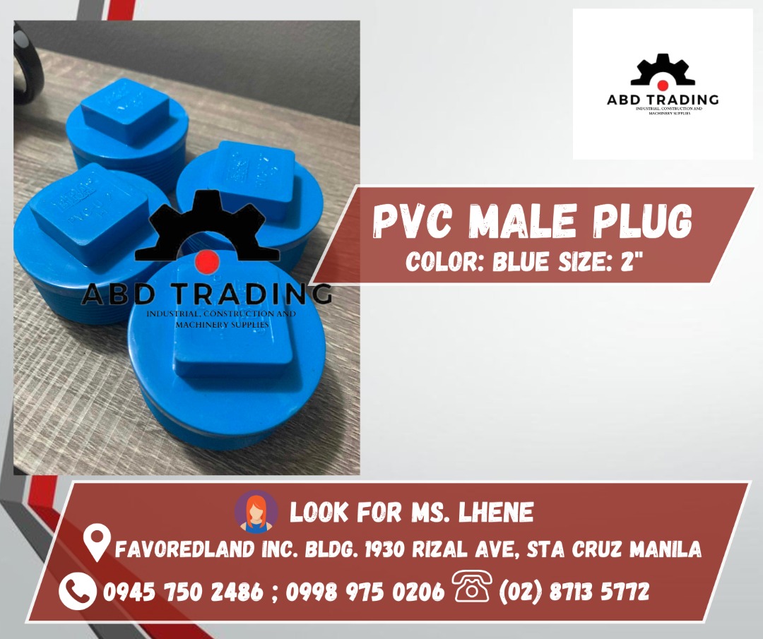 PVC MALE PLUG, Commercial & Industrial, Construction Tools & Equipment ...