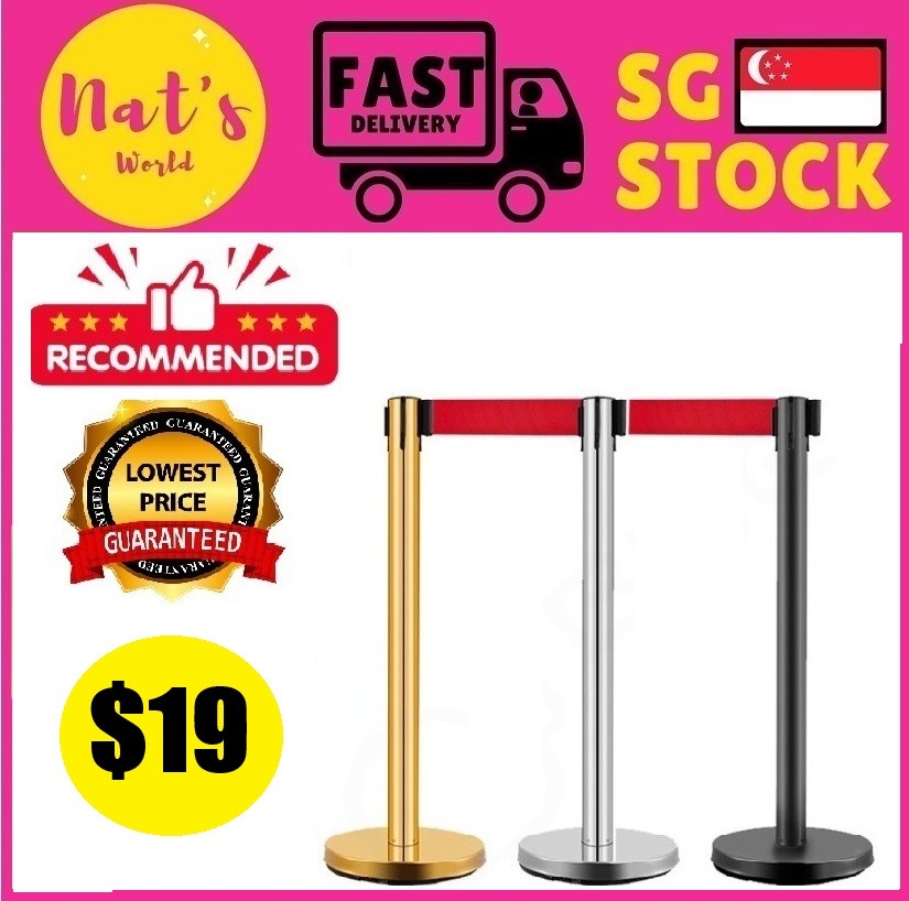 Queue Stand barrier Retractable Belt Barrier Divider Pole Queue Up ...