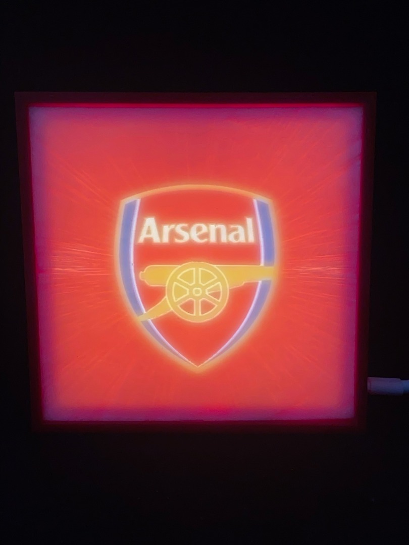 Rare! Hand Made Arsenal Table Lamp in colour!, Hobbies & Toys ...