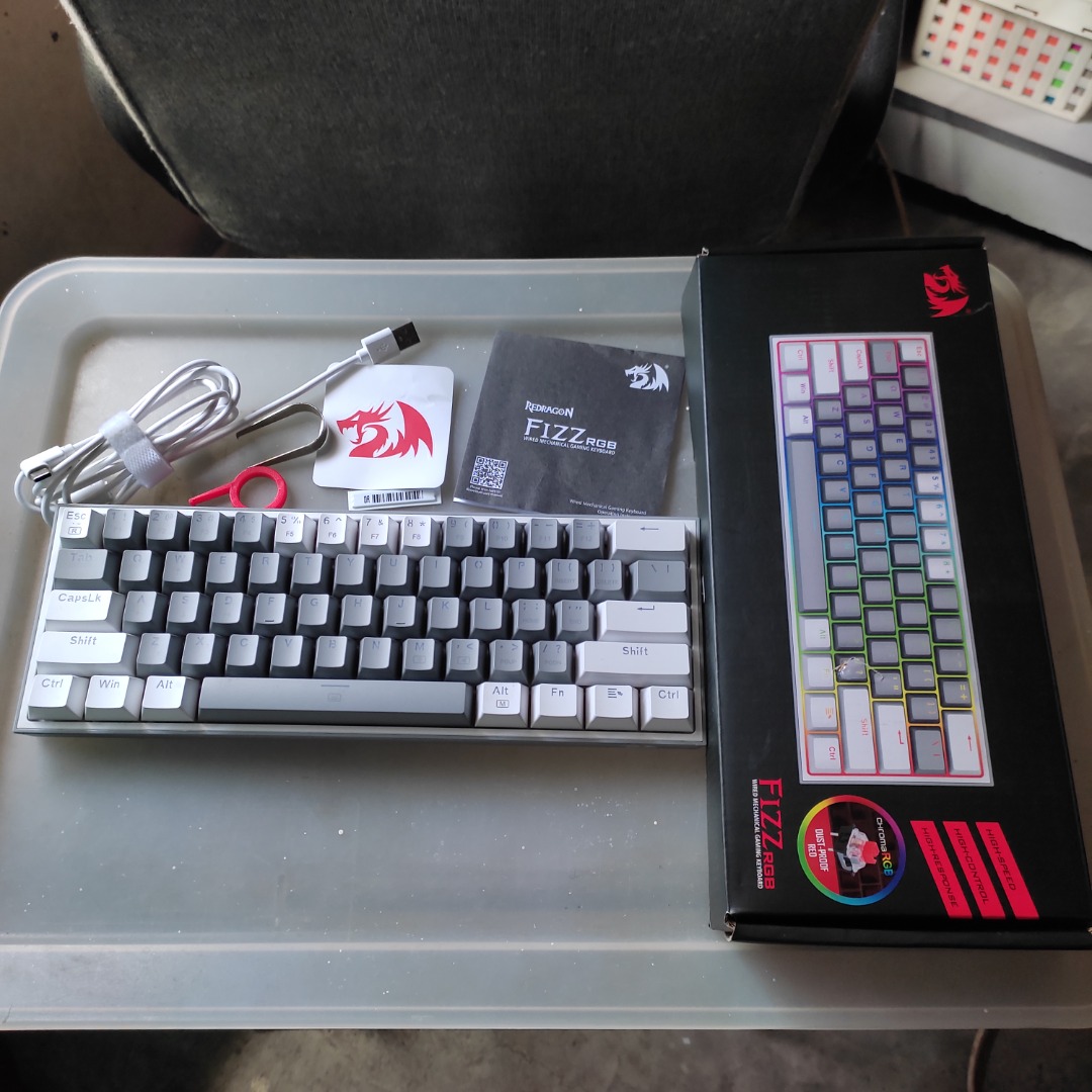 RedDragon FIZZ RGB Wired Mechanical Gaming Keyboard (Plug and Play ...