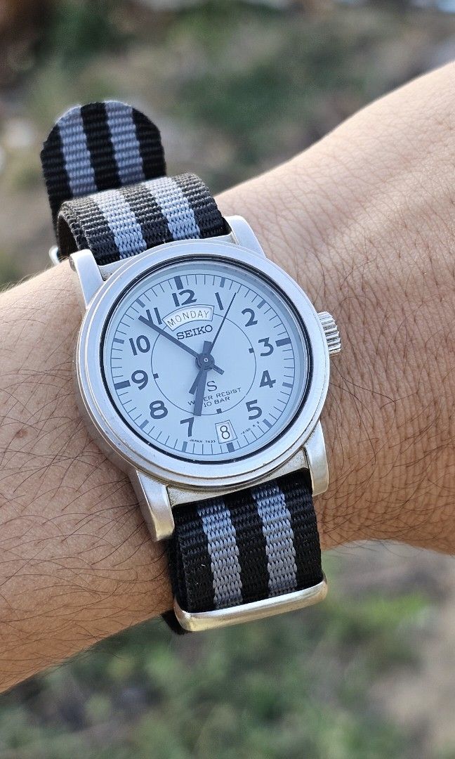 Seiko sus military quartz 1990, Men's Fashion, Watches & Accessories ...