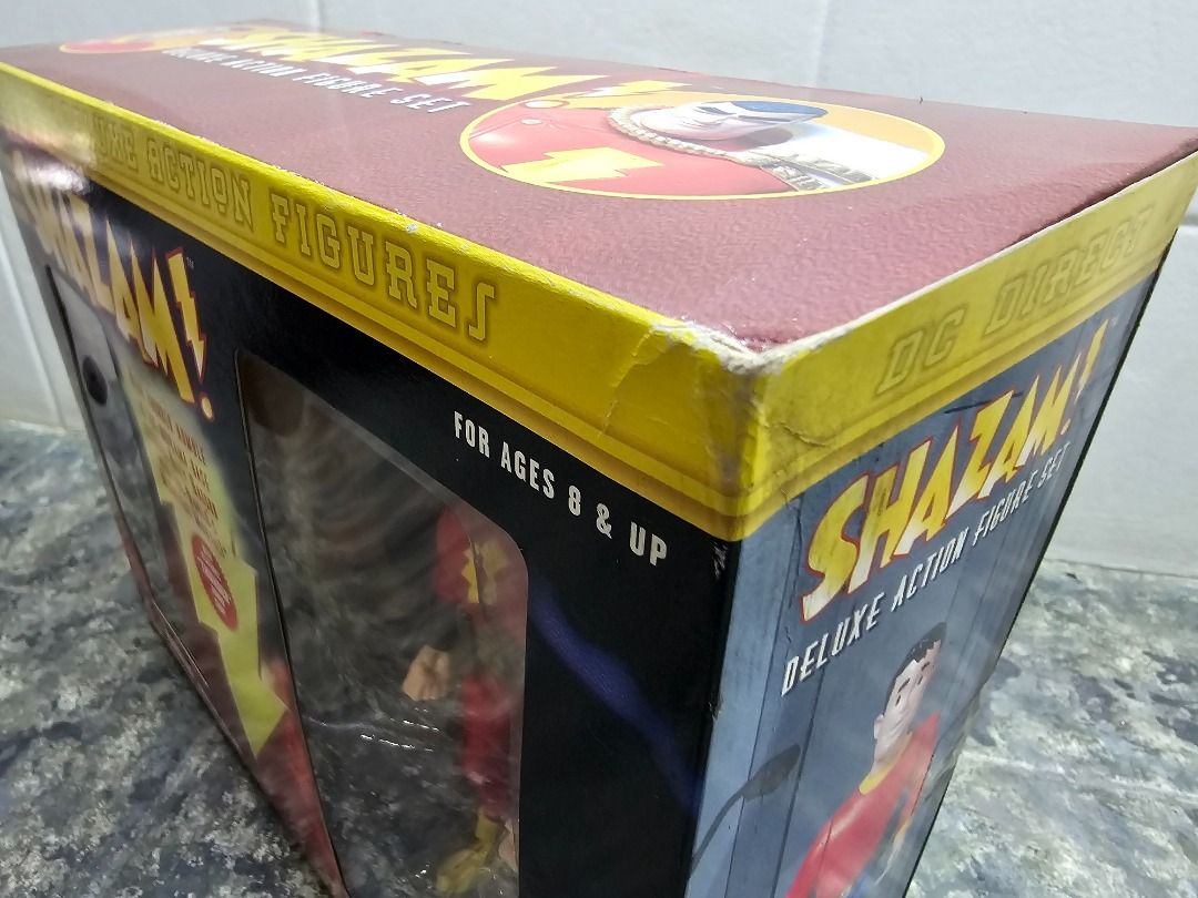 SHAZAM & BILLY BATSON - 2000 DC Direct Deluxe Action Figure Set ...
